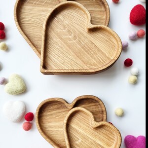 Valentines Day Gift, Wooden Heart Shaped Trays, Sensory Sorting Tray ...