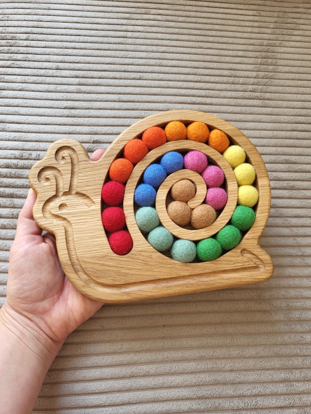 Montessori Toys Wooden Snail for Fine Motor Skills Activities ...