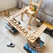 Gift for Kids Wooden Marble Run Race Marble Winding Track Set Wooden ...