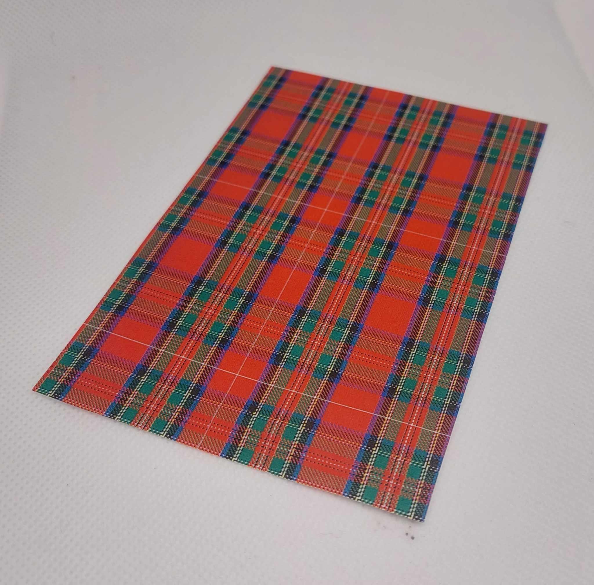 Christmas Plaid Clay Transfer Sheet / Polymer Clay Image Transfer Paper ...