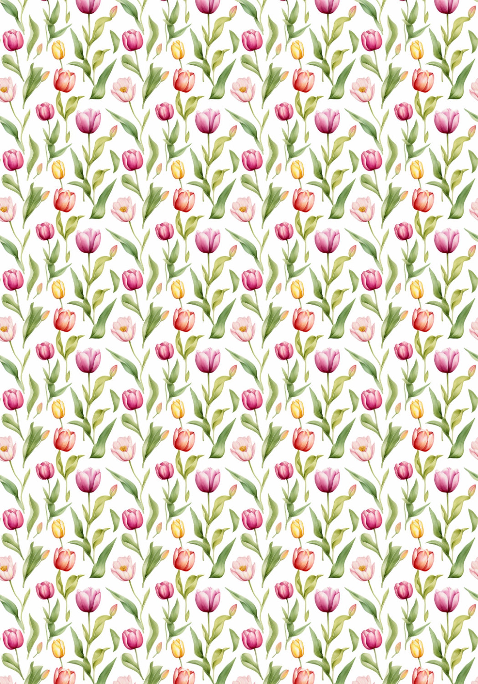 Tiny Spring Tulips Image Transfer Sheet: Easter Polymer Clay Designs - Etsy