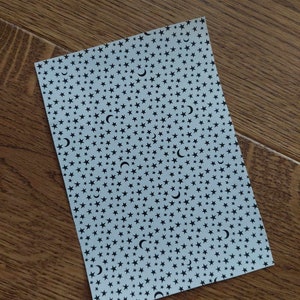 Black Moon and Stars Polymer Clay Image Transfer Sheet - Celestial ...