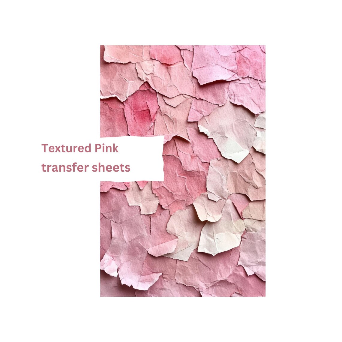Textured Pink , Image Transfer Sheets for Polymer Clay, - Etsy