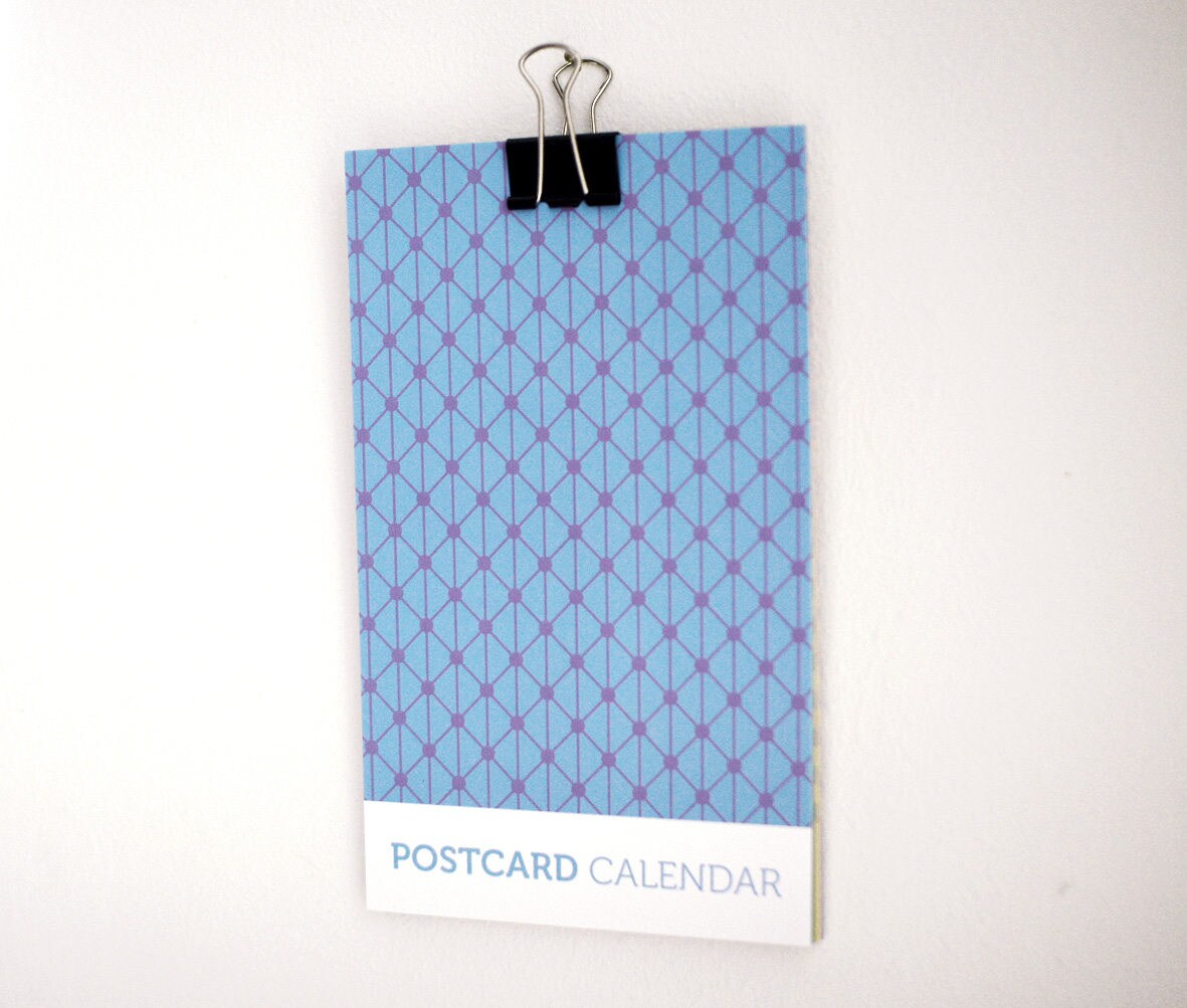 Perpetual Calendar With Sayings, Postcard Calendar, Colourful ...