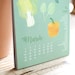 Seasonal Fruit and Veg Calendar in A5 and A4, Perpetual Calendar ...