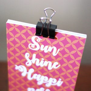 Perpetual Calendar With Sayings, Postcard Calendar, Colourful ...