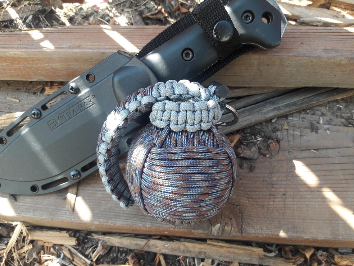 Survival Kit Paracord Grenade Emergency 30 Tool Bugout Keychain - Etsy