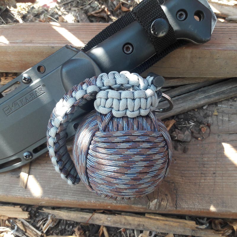 Paracord Survival Keychain - Etsy