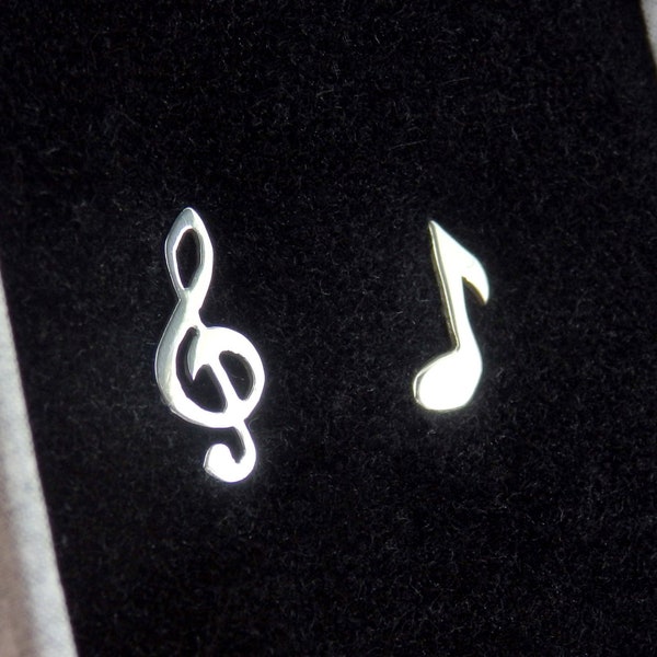 Music Note Earrings - Etsy