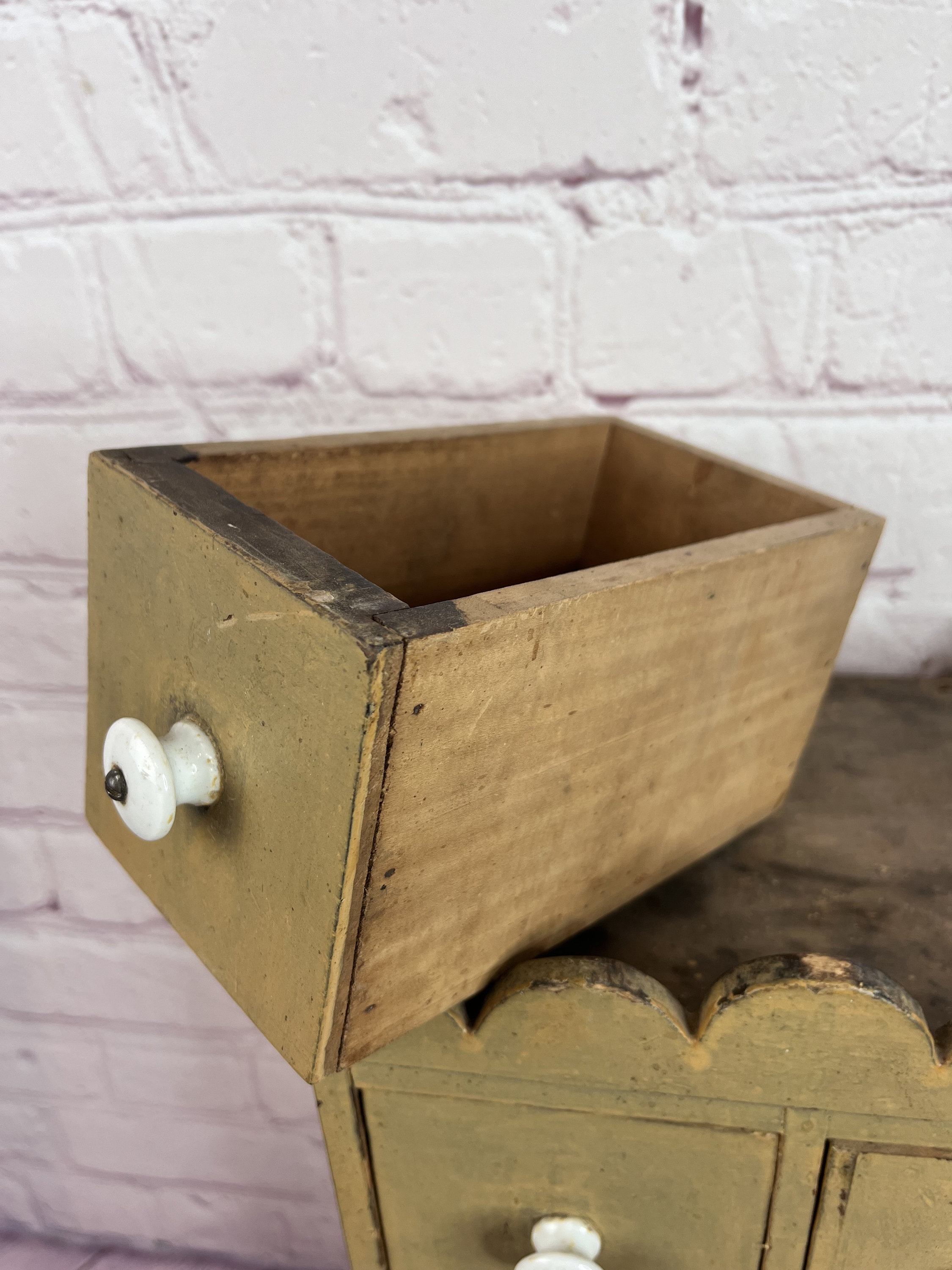 Antique Wooden Cabinet Primitive Wall Cabinet With Drawers - Etsy