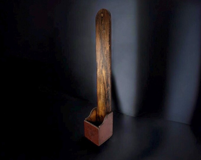 Antique Primitive 19th Century Wall Box, Antique Scrub Scouring Wall ...
