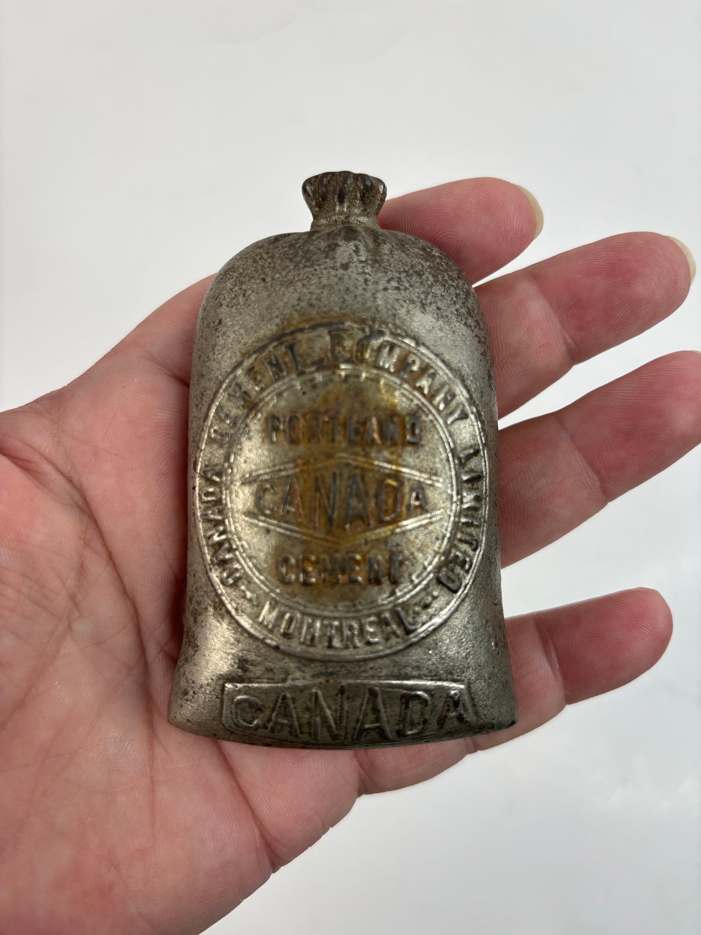 Rare Antique 1900s Cast Metal Advertising Paperweight for Portland ...