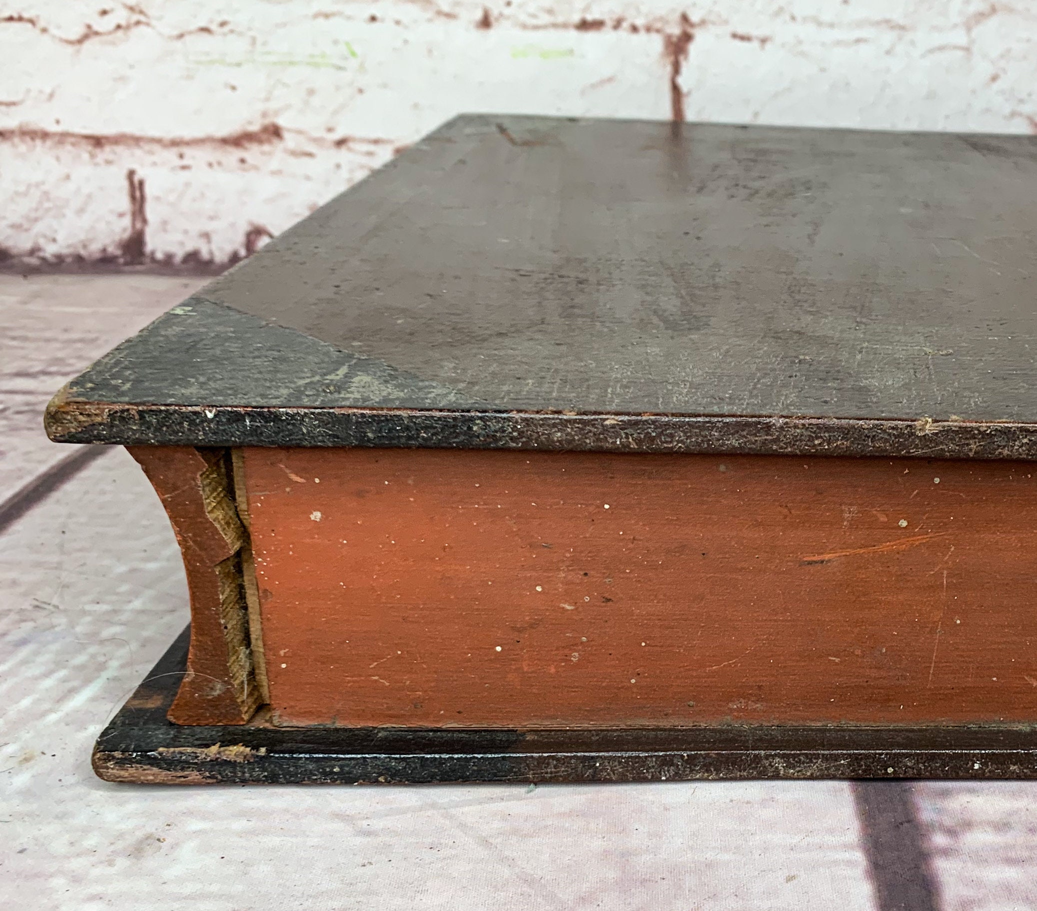 Antique Document Wooden Box With Owner’s Name, Antique Wood Box ...