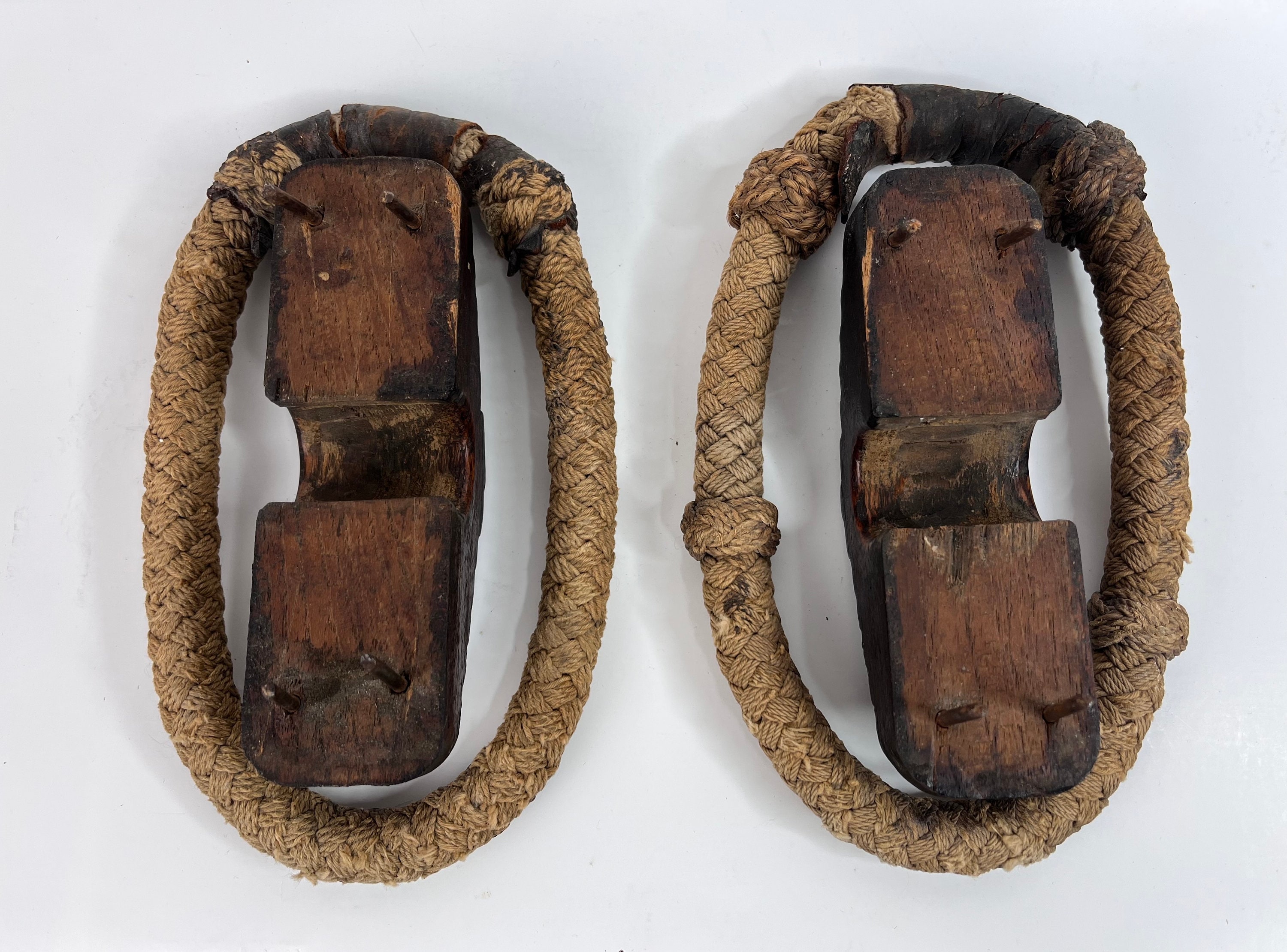 A Fine Pair of 19th Century Sailor's Sea Chest Beckets, Antique Beckets ...