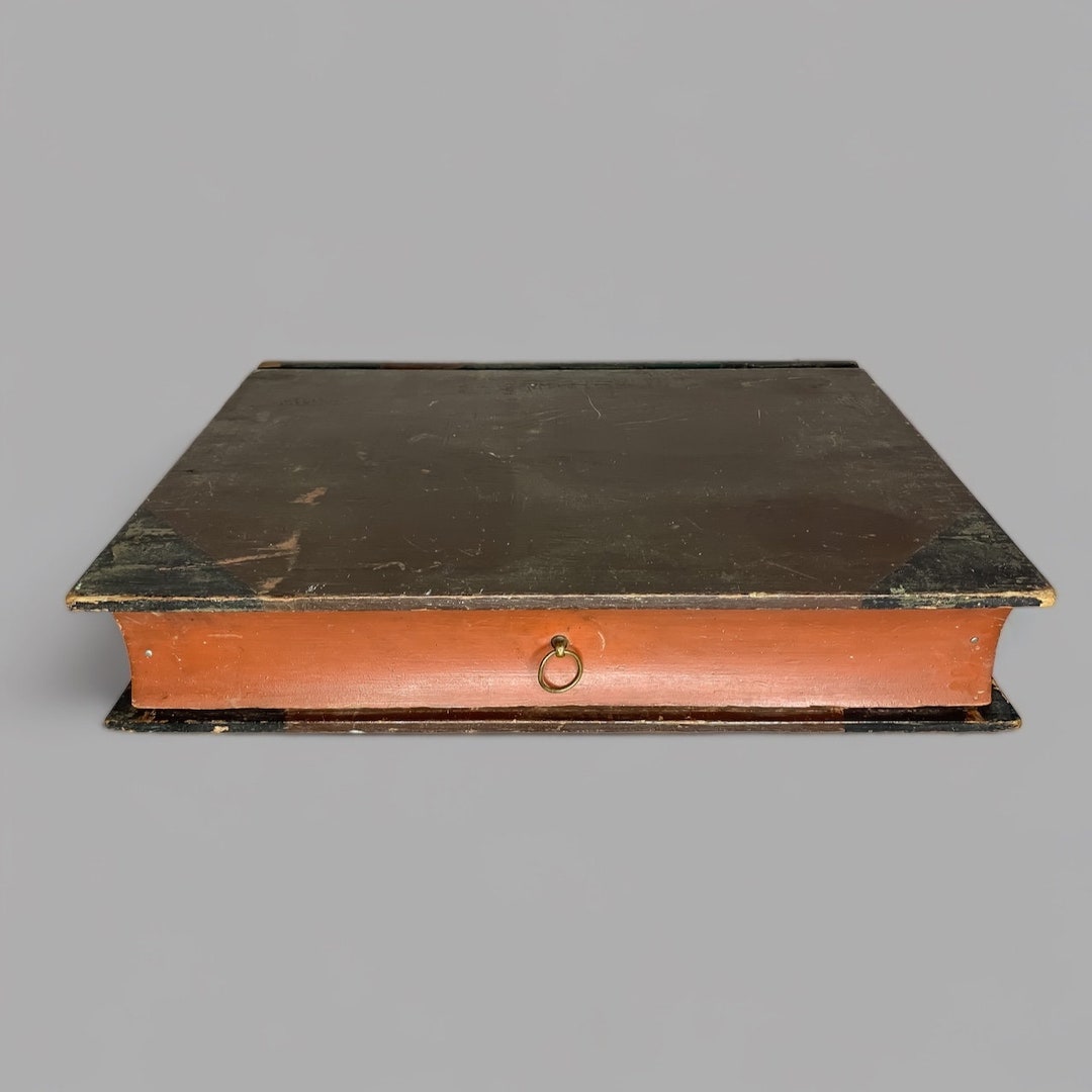 Antique Document Wooden Box With Owner’s Name, Antique Wood Box ...