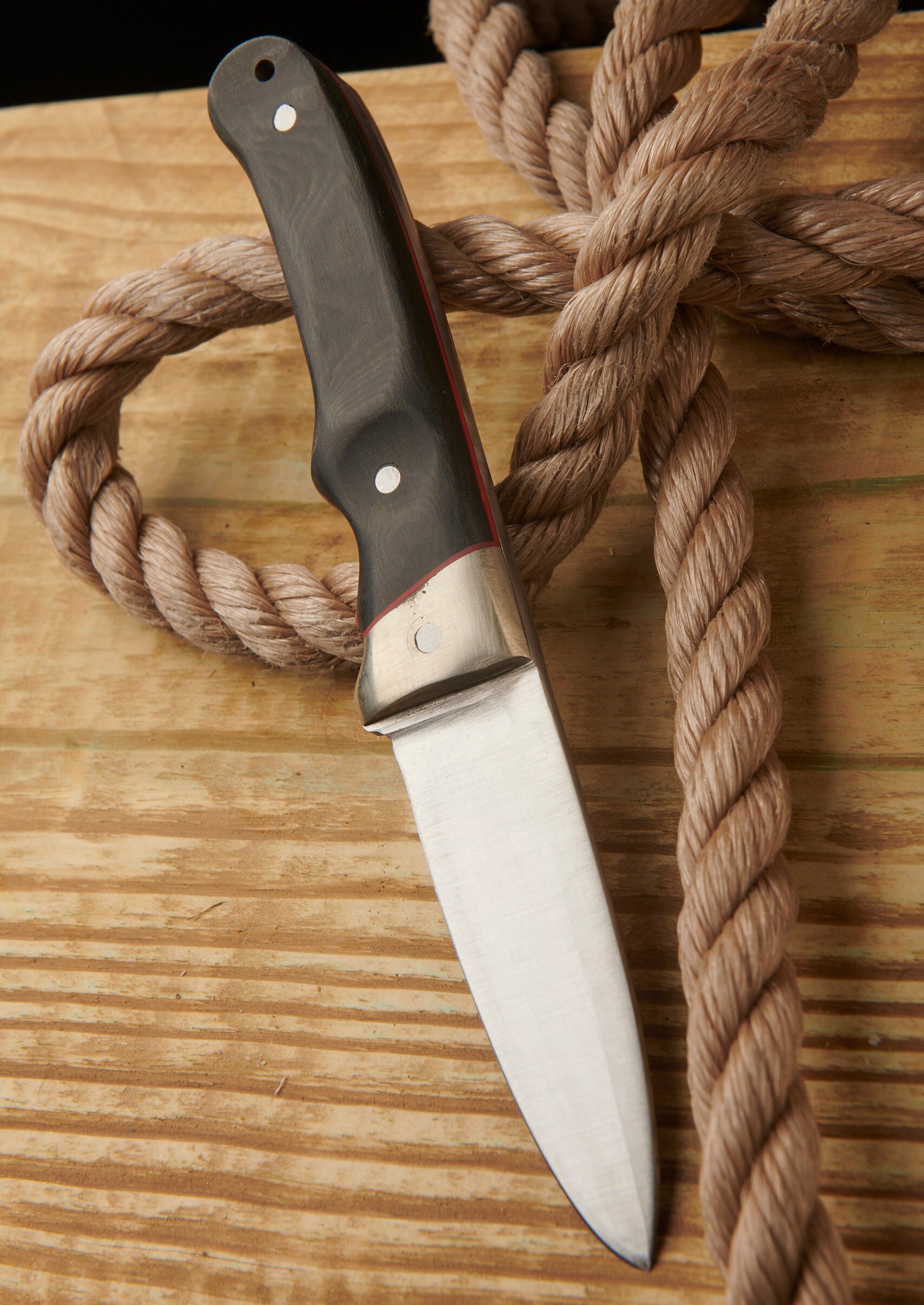 Custom Drop Point Hunter W/ Black Micarta Handle 3.75 Blade - Etsy