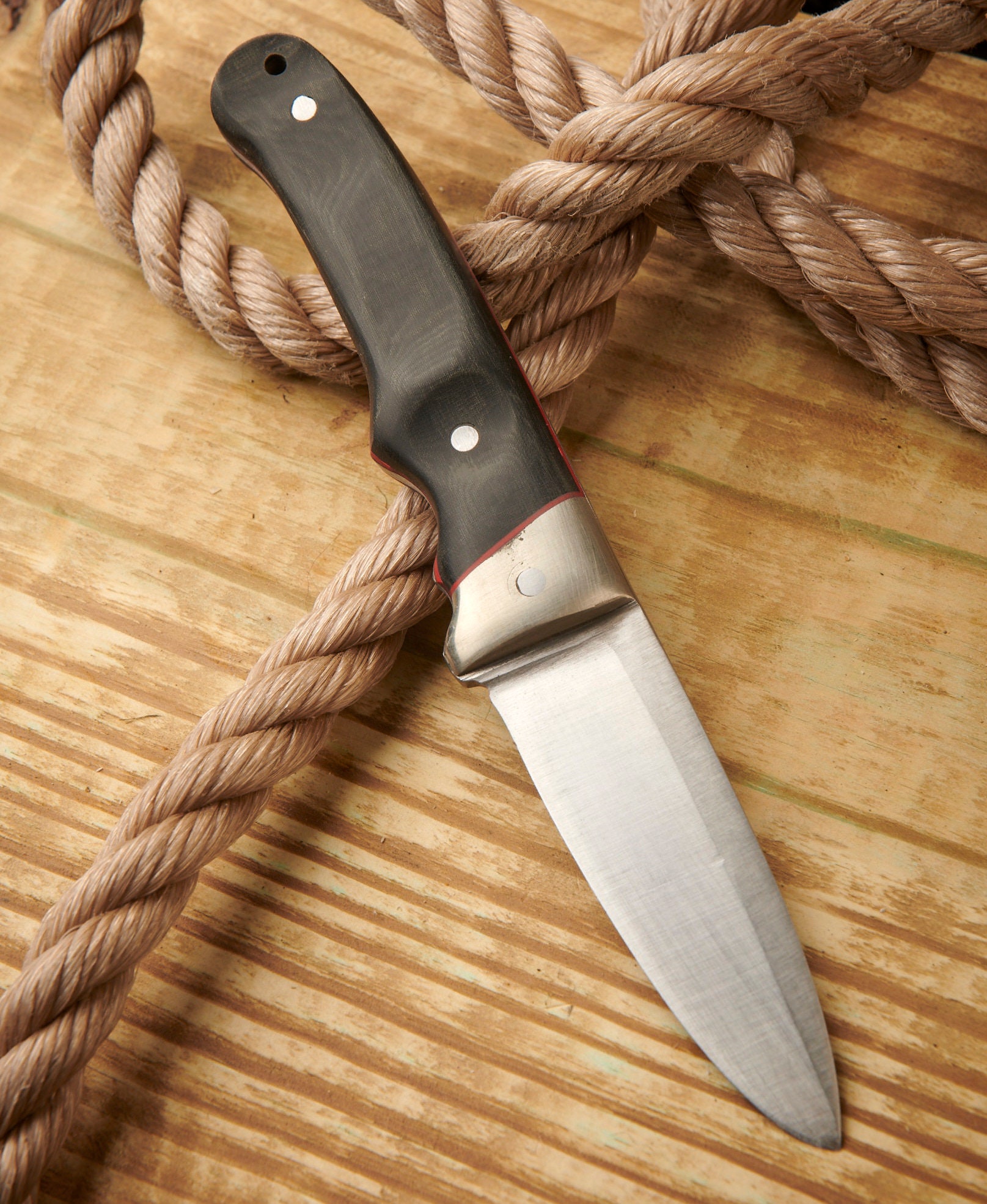 Custom Drop Point Hunter W/ Black Micarta Handle 3.75 Blade - Etsy