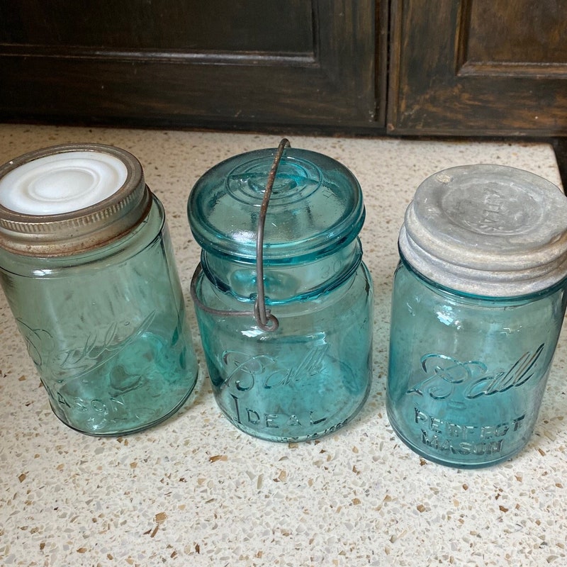 Blue Jars - Etsy