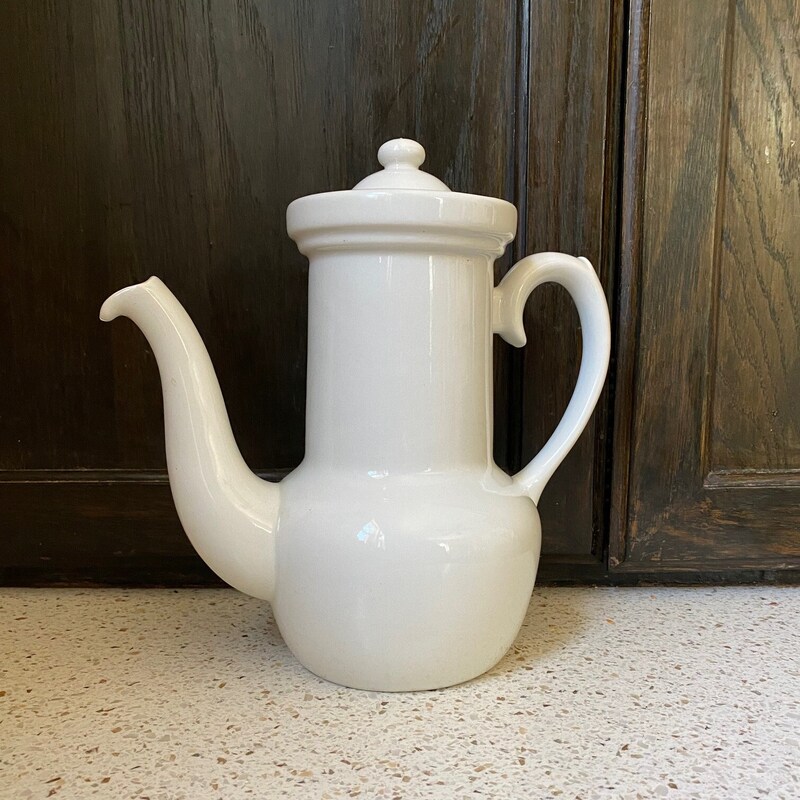 Porcelain Tea Pot Apilco - Etsy