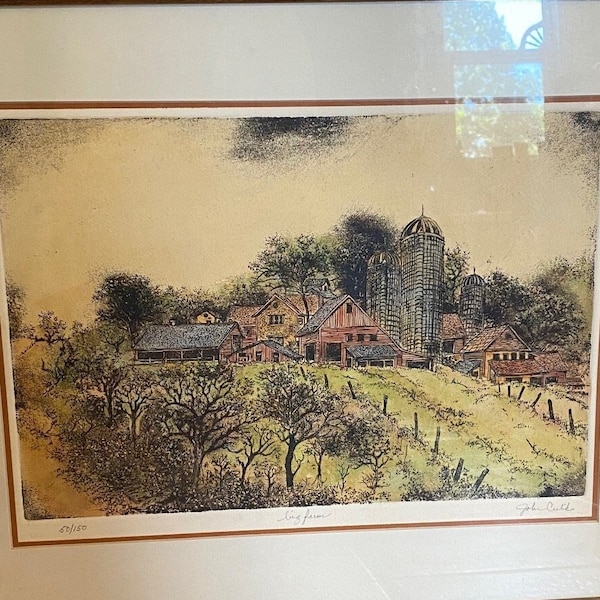 Barn Paint by Number Vintage - Etsy