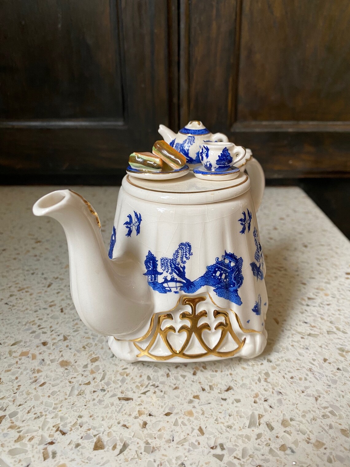 Cardew Blue Teapot. Blue White Teapot. Small English Chinese - Etsy