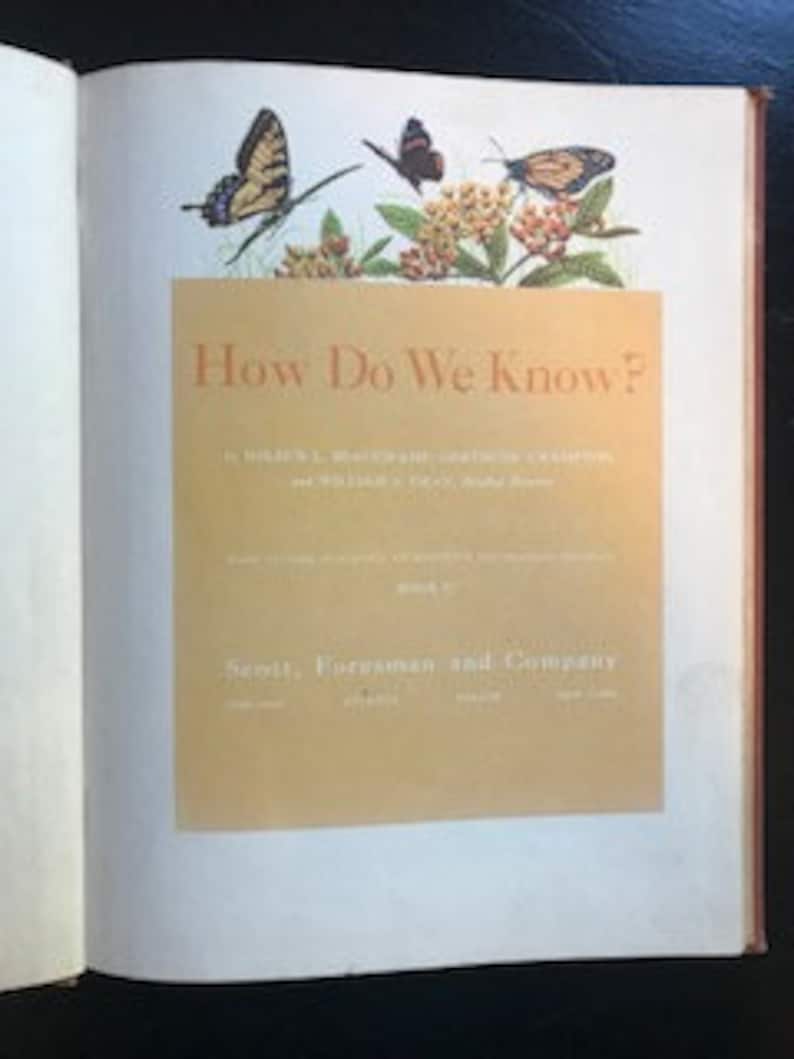 1940s Kid's Science Textbook. How Do We Know? Possible First Edition ...