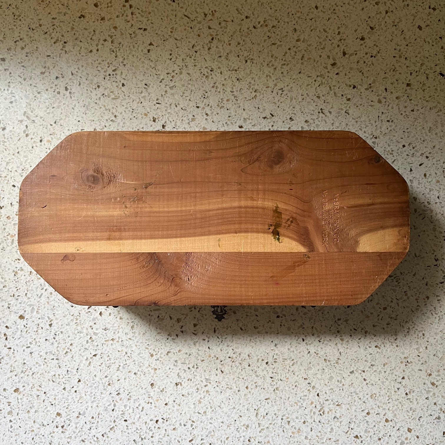 Wooden Octagon Box With Metal Details. Oblong Treasure - Etsy