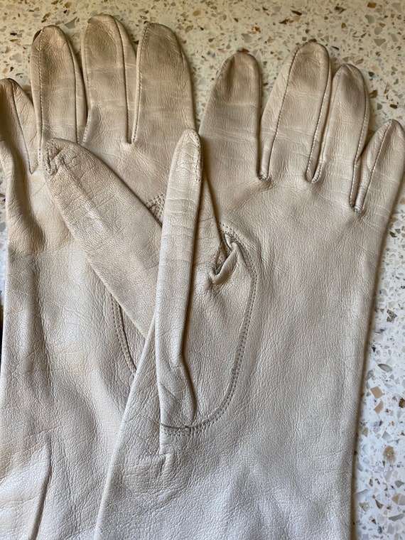 4 Pairs Vintage Gloves. Long Leather Gloves. Black, … - Gem