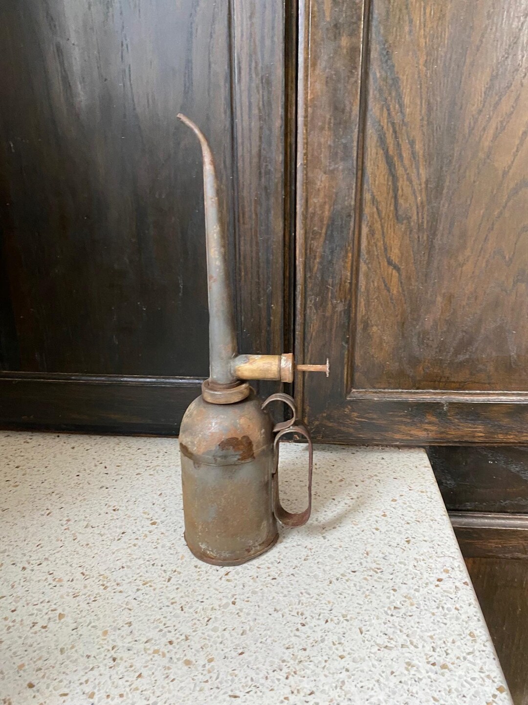 RARE Long Spout Oil Can. Vintage Cannon Company. Industrial Antique ...