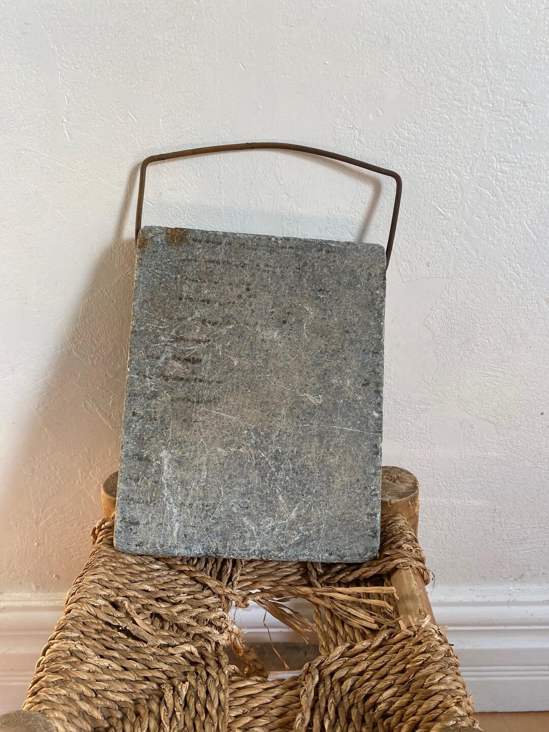 Vintage Stone Bed Warmer, Antique Block Warmer, Primitive Heating ...