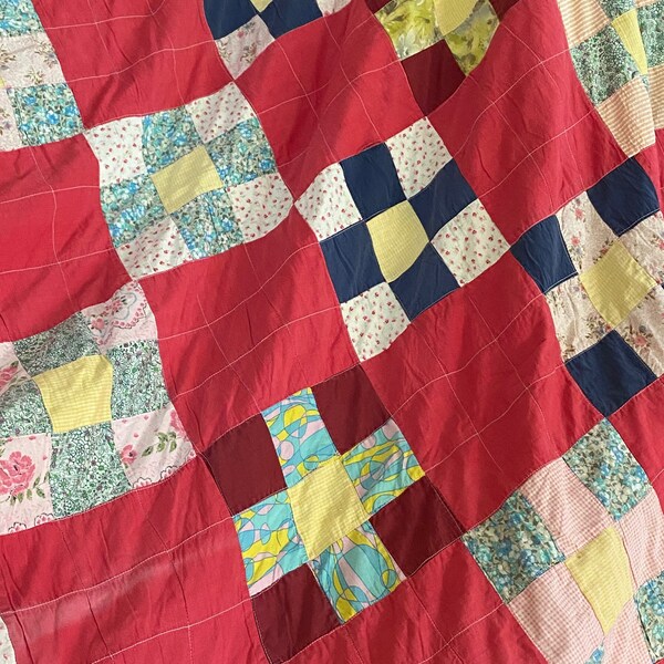 Color Block Quilt - Etsy