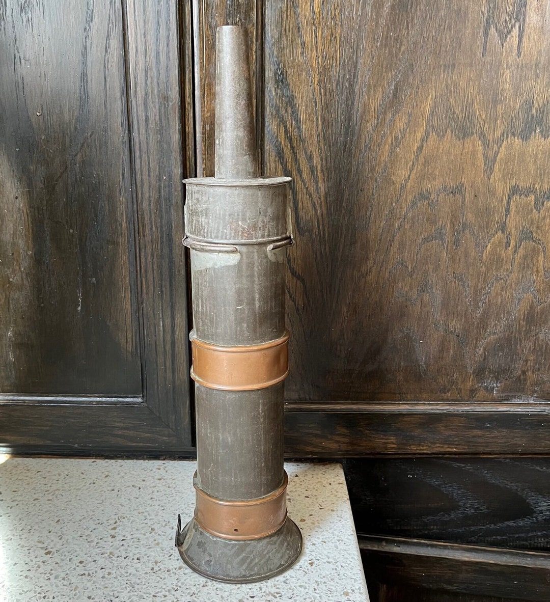Round Long Funnel. Vintage Cylinder Funnel. Industrial Antique Decor ...