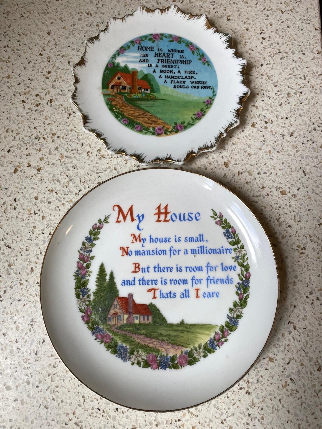 My Home Poem Plate. Retro Home Quote Wall Plate. Kitschy, Homey, MC ...