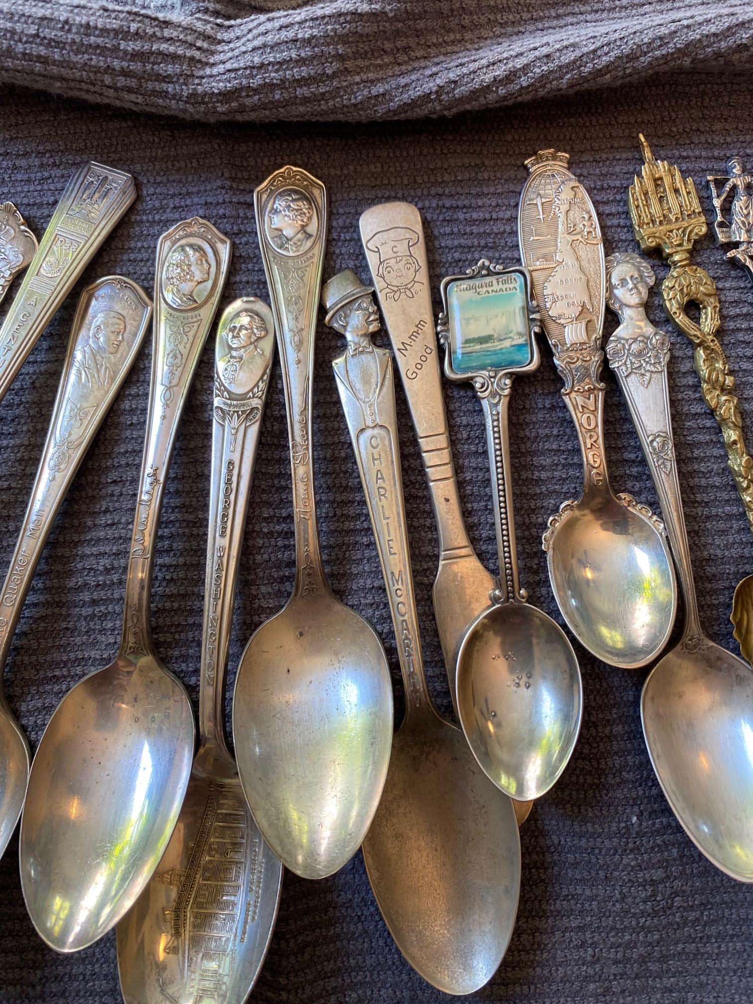 Old Souvenir, Demi Spoon. Collect Locale, Floral, Baby, People Spoon ...