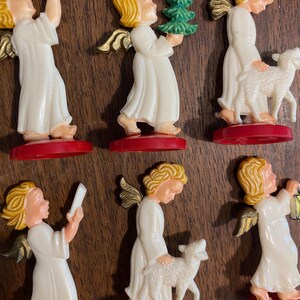Vintage Angel Choir. Wee Angel Cake/shelf Toppers. Vintage Plastic ...