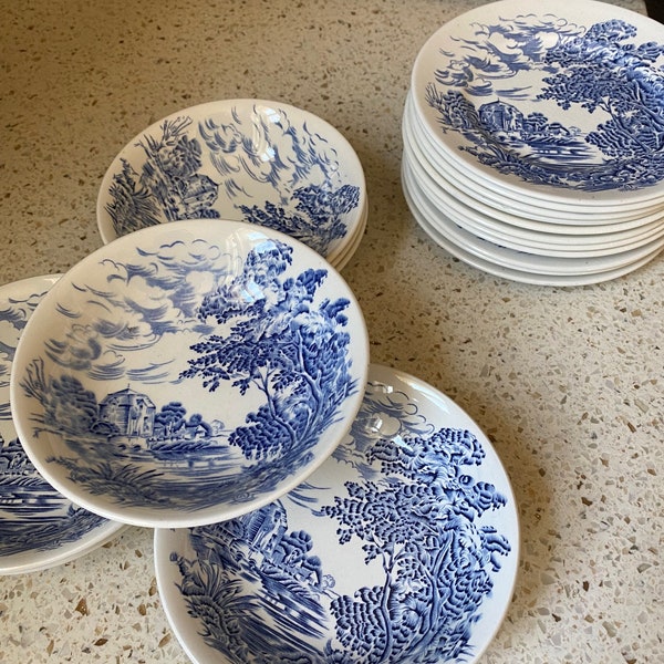 Blue Dishes - Etsy