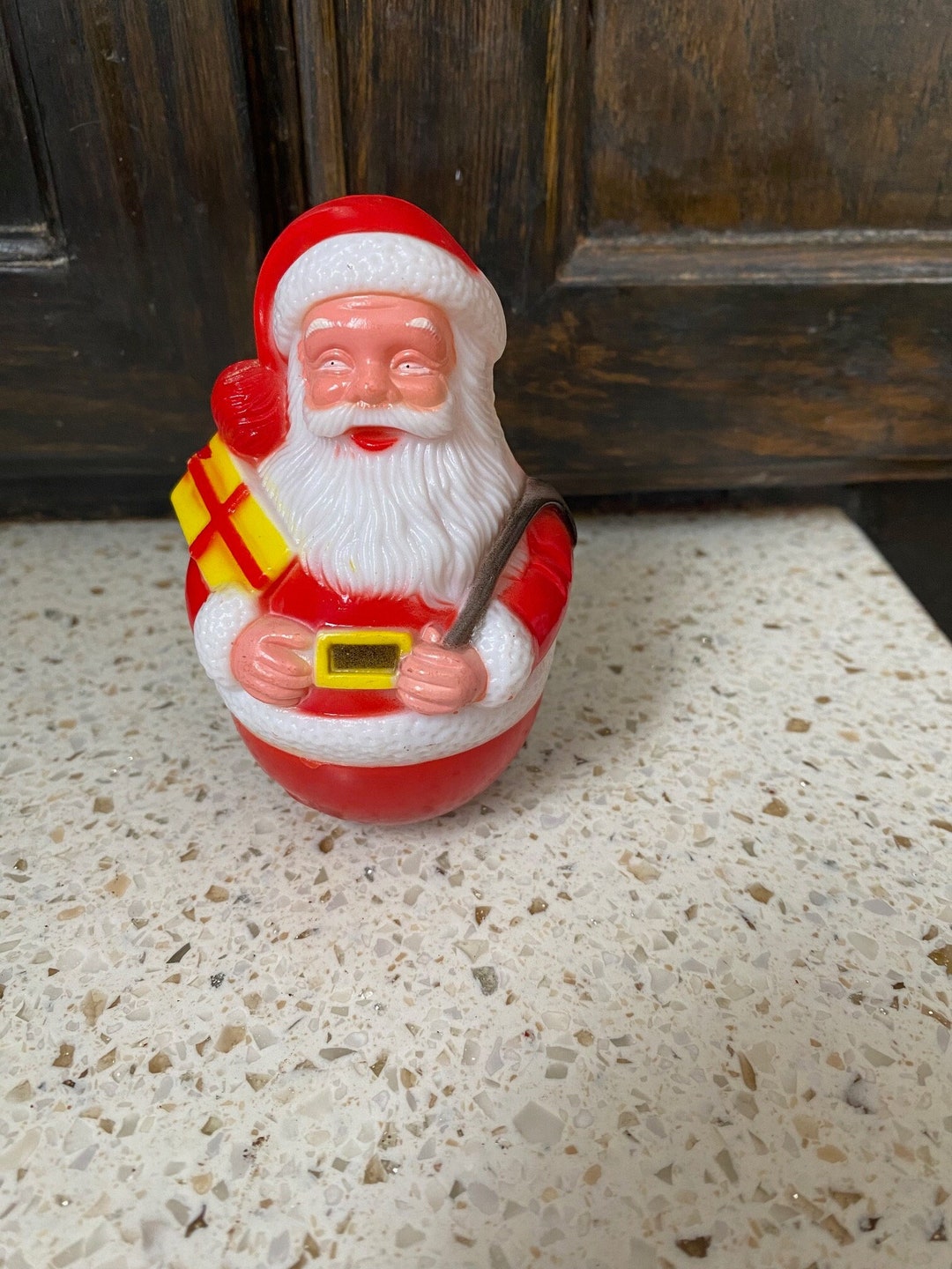 Roly Poly Santa. Vintage Santa Figurine. Vintage Jolly Santa. 1960s ...