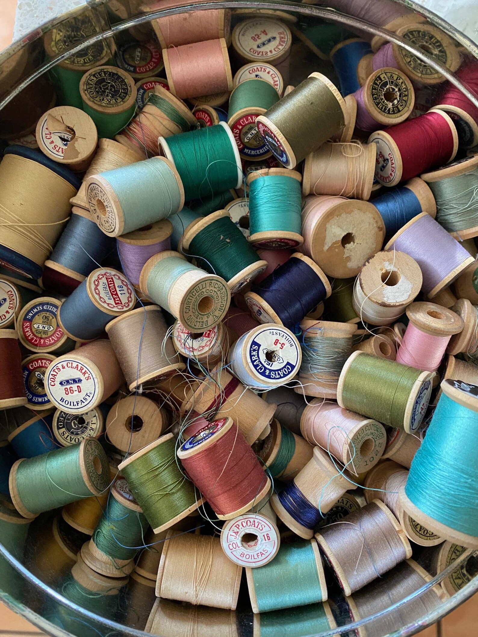 Old Colorful Spools. Many Colors Wood Spools Thread. Buy Few or All. - Etsy