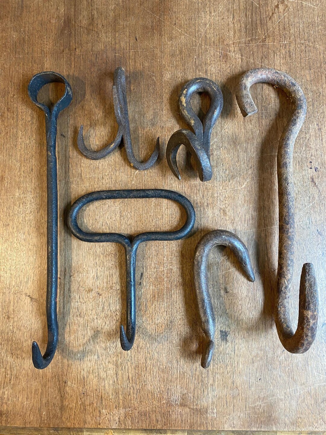 Hooks. Hay, Grate, Meat, Ice, and Tow Hooks. Old Antique Cast Iron ...