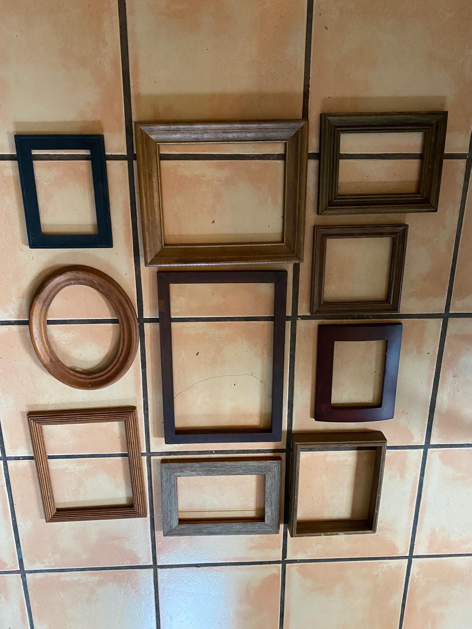 10 Simple Wood Frames. Simple Frames No Glass Various Sizes. Vintage ...