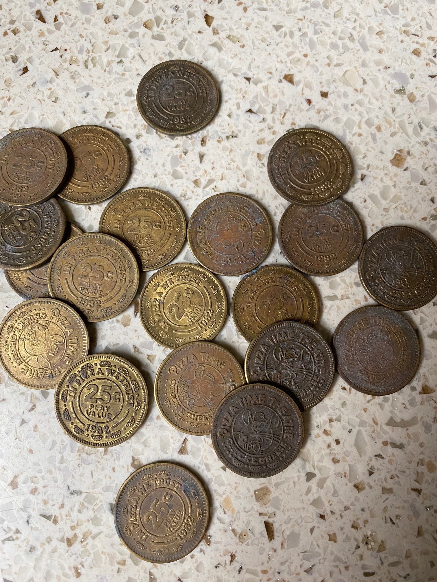 80s Chuck Cheese Token. Vintage Pizza Coins. Token Memorabilia. Metal ...