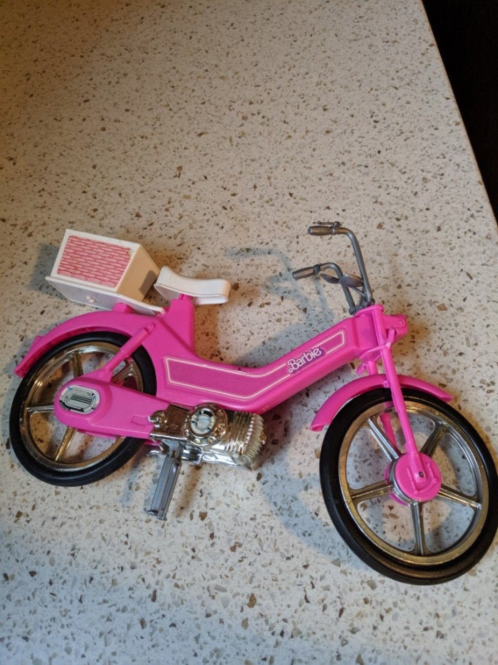 1980s Hot Pink Barbie Bike. Mattel Doll Bicycle With Wicker - Etsy