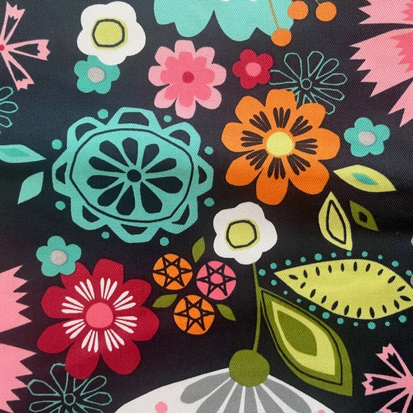 Large Floral Fabric - Etsy