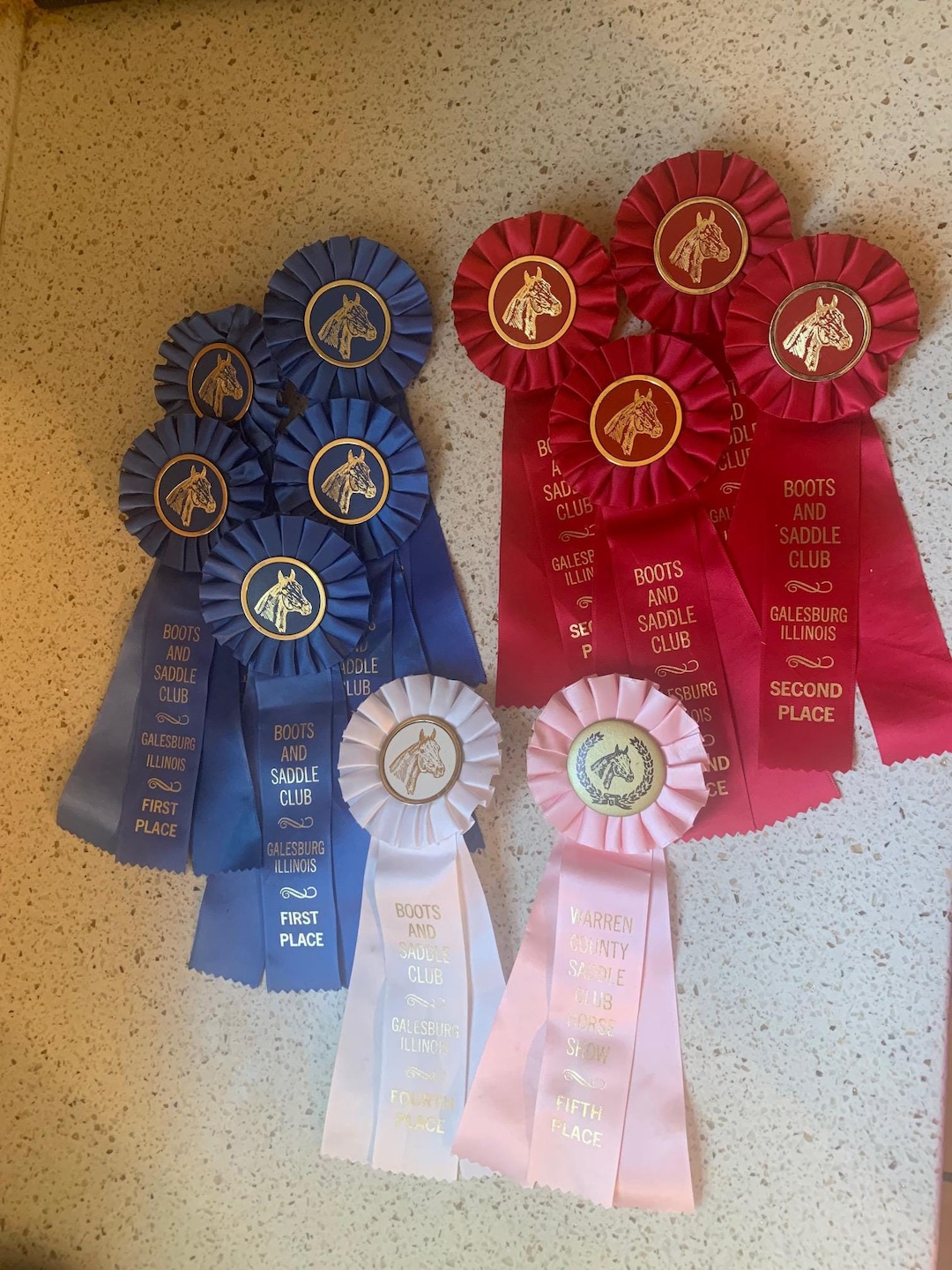 Vintage Horse Show Ribbons. Midwest Horse Show Ribbons. Boot Saddle ...