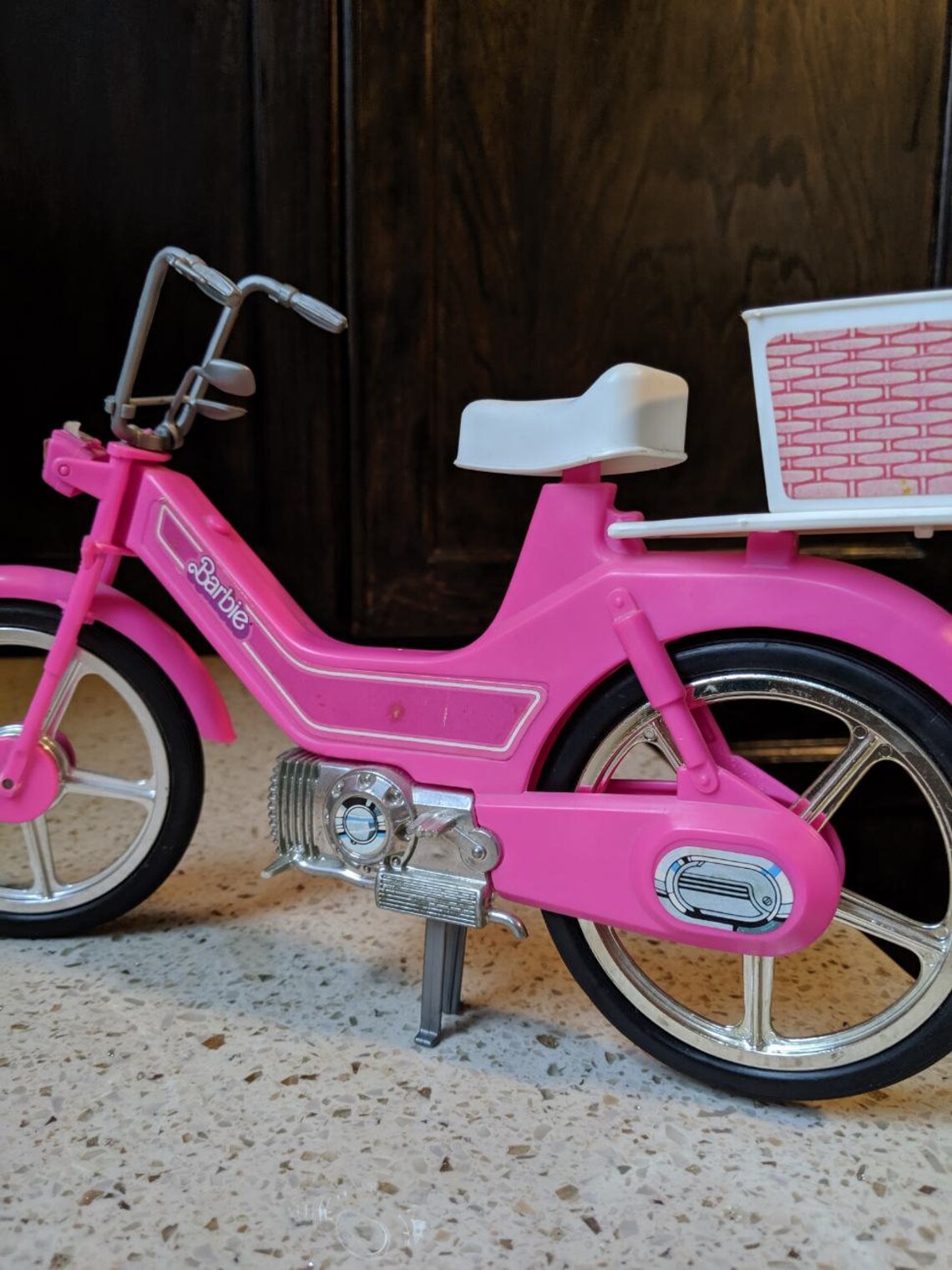 1980s Hot Pink Barbie Bike. Mattel Doll Bicycle With Wicker - Etsy