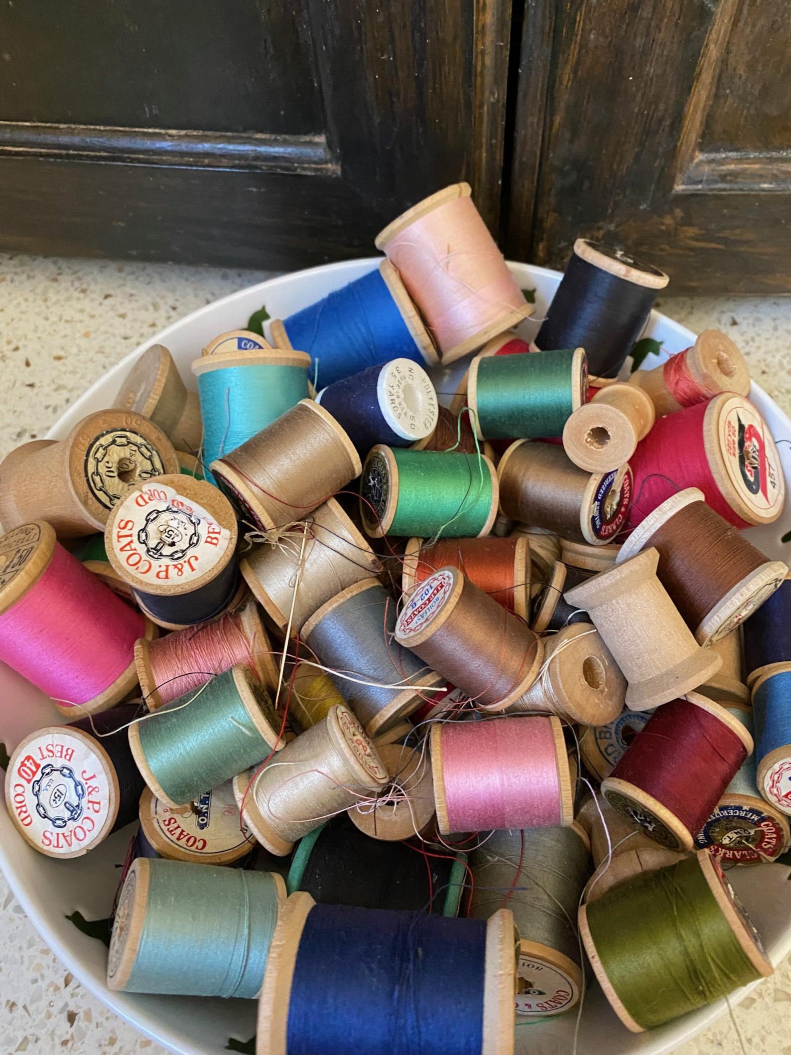 Old Colorful Spools. Many Colors Wood Spools Thread. Buy Few or All. - Etsy