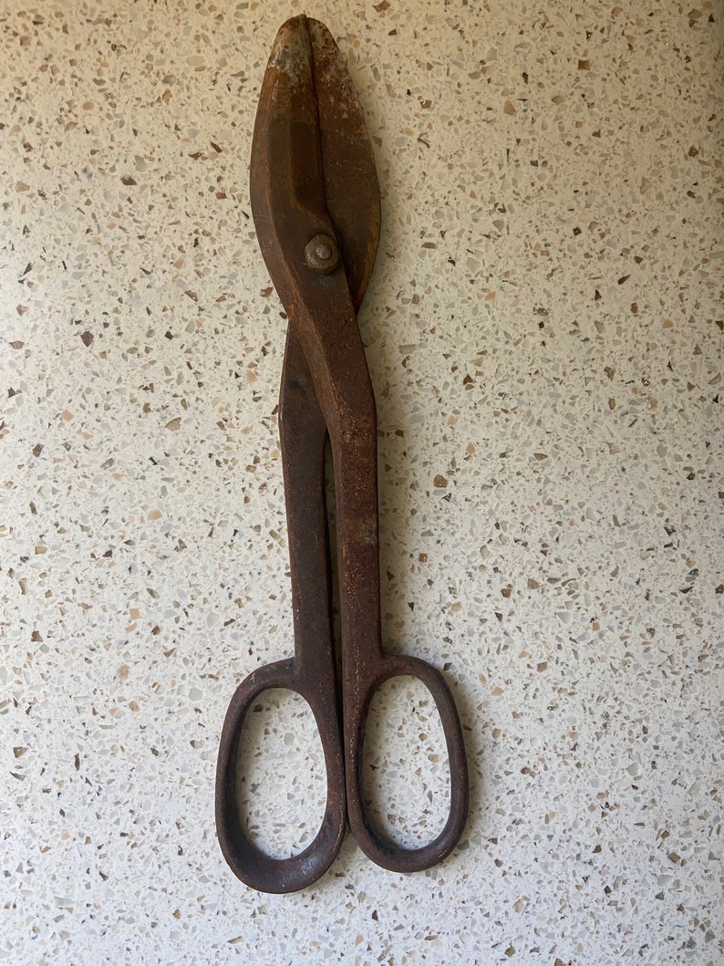 13 Inch Farm Shears. Distressed Farm Scissors. Aged Shears, Clippers ...