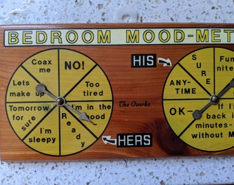 Signs Home Décor Bedroom Mood Meter Novelty sign 10x 8 Pressboard etna ...