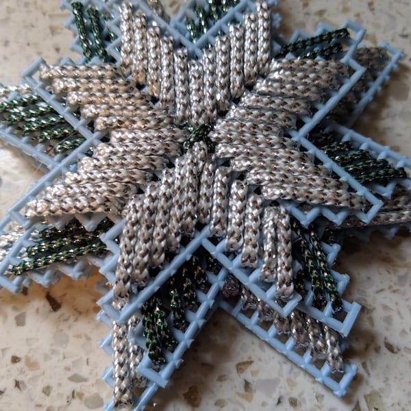 Plastic Canvas Star Ornaments - Etsy