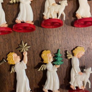 Vintage Angel Choir. Wee Angel Cake/shelf Toppers. Vintage Plastic ...